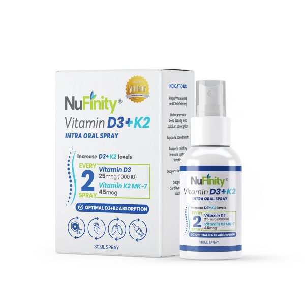 NuFinity® D3+K2 Intra Oral Spray - ABE - Your Wellness Hub