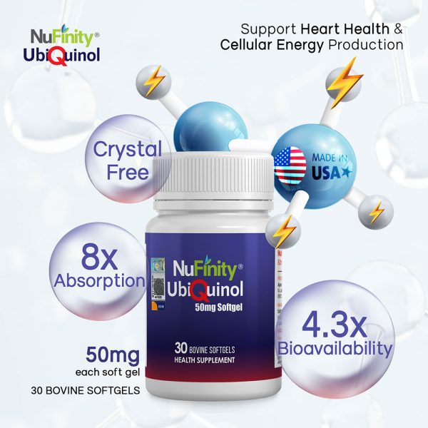 NuFinity® UbiQuinol Crystal-Free CoQ10 Softgel - ABE - Online Health ...